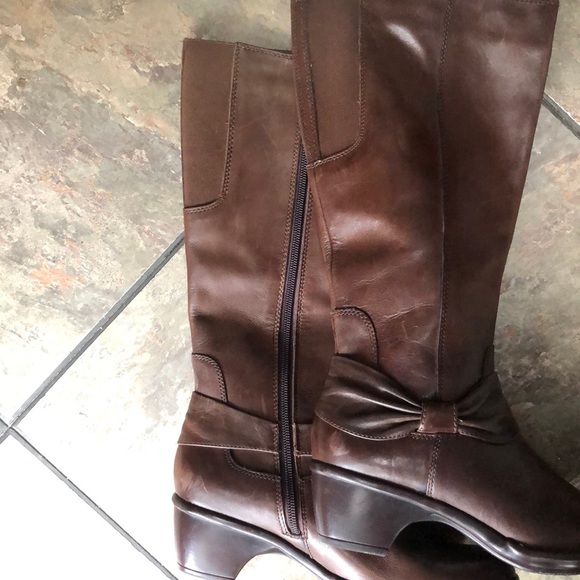 Clarks | Shoes | Beautiful Brown Leather Clark Boots By Clarks | Poshmark